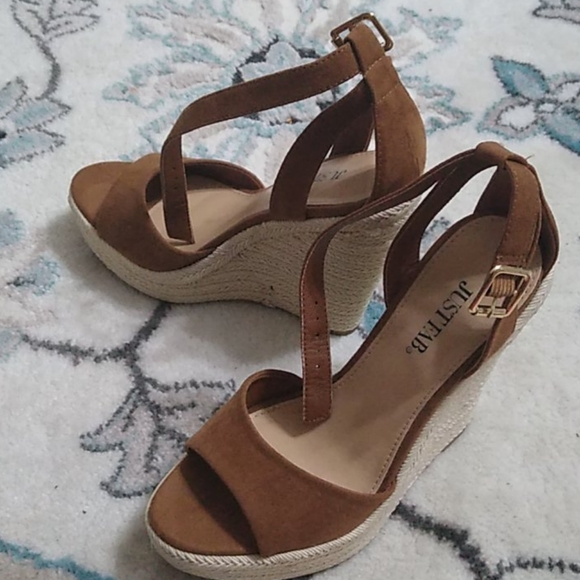 JustFab | Shoes | Wedge Sandals | Poshmark